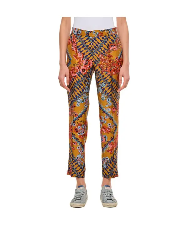 Alberto Biani Printed Graphic Trousers