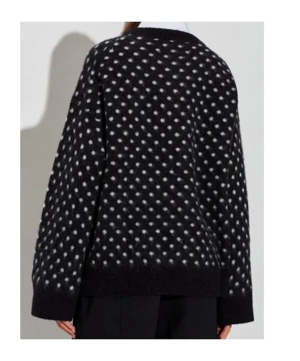 GANNI Polka Dot Brushed Jumper