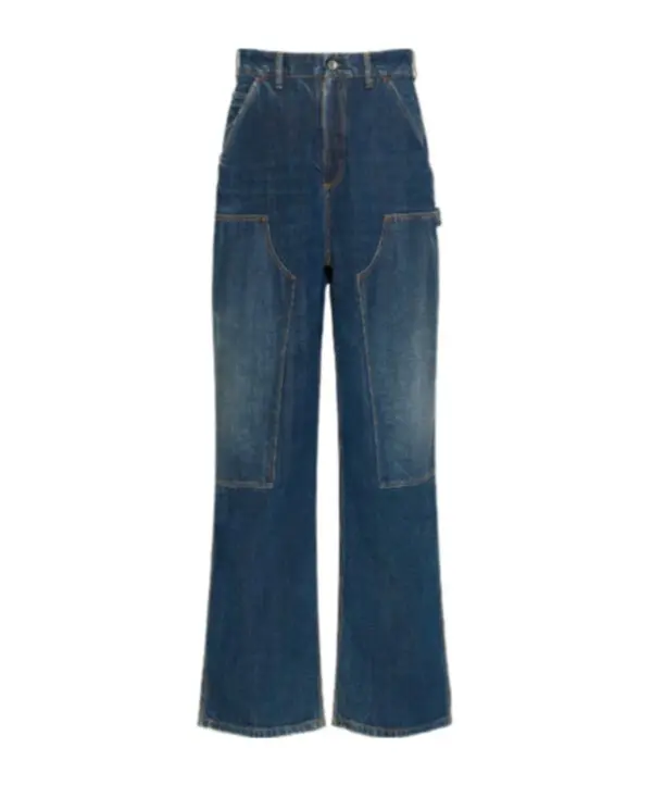 MAISON MARGIELA Wide-leg Jeans With Patchwork Detail - Blue