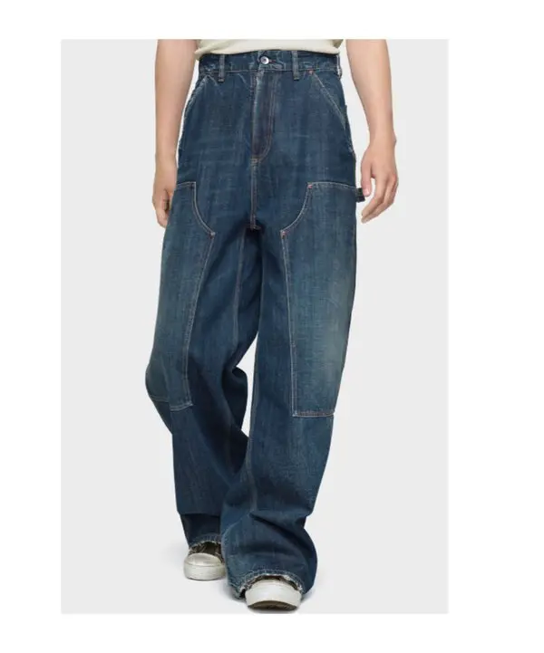 MAISON MARGIELA Wide-leg Jeans With Patchwork Detail