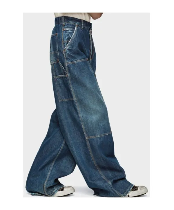 MAISON MARGIELA Wide-leg Jeans With Patchwork Detail