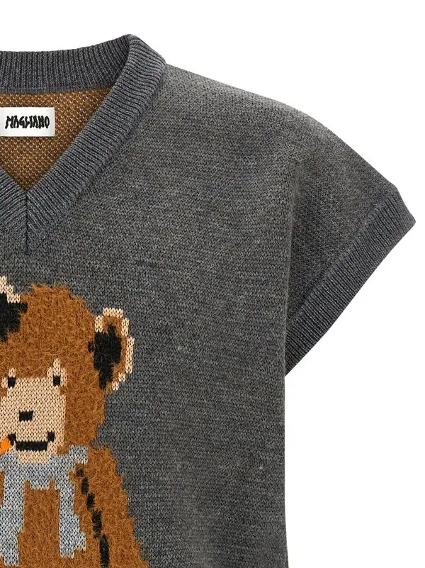 MAGLIANO Teddy Bear Knit Vest