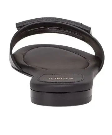 Fendi Baguette Logo Plaque Sandals