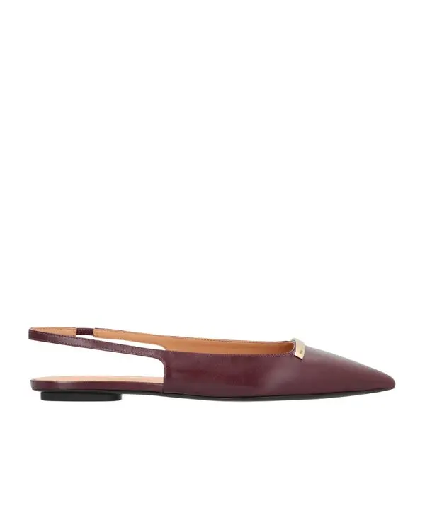 TOD'S Pointed Toe Slingback Ballet Flats