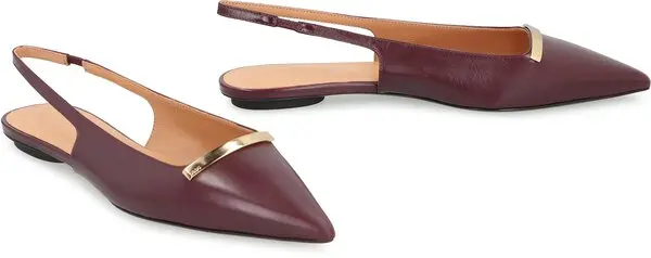 TOD'S Pointed Toe Slingback Ballet Flats