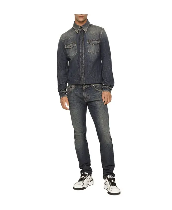 Dolce & Gabbana Slim Cut Jeans - Black