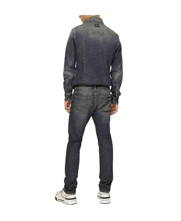 Dolce & Gabbana Slim Cut Jeans - Black