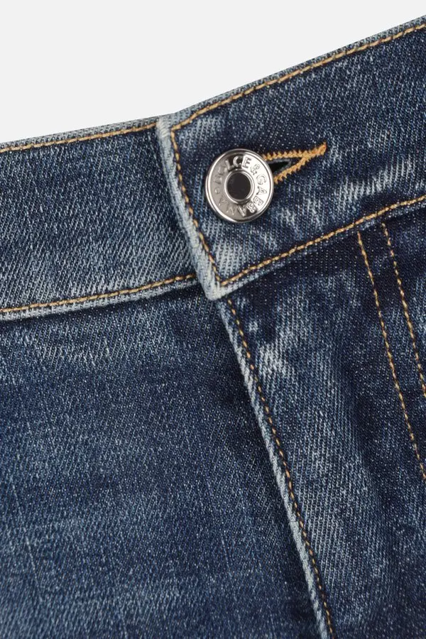 Dolce & Gabbana Slim-cut Jeans With Logo Plaque