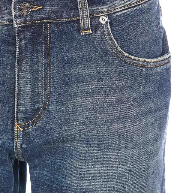 Dolce & Gabbana Slim-cut Jeans With Logo Plaque