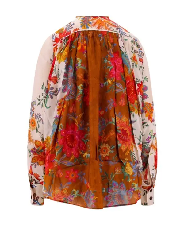 Zimmermann Ginger Floral-print Silk Blouse