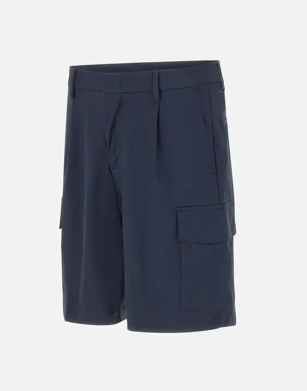 K-WAY Knee-length Cargo Shorts - Blue