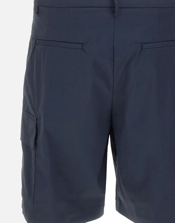 K-WAY Knee-length Cargo Shorts - Blue