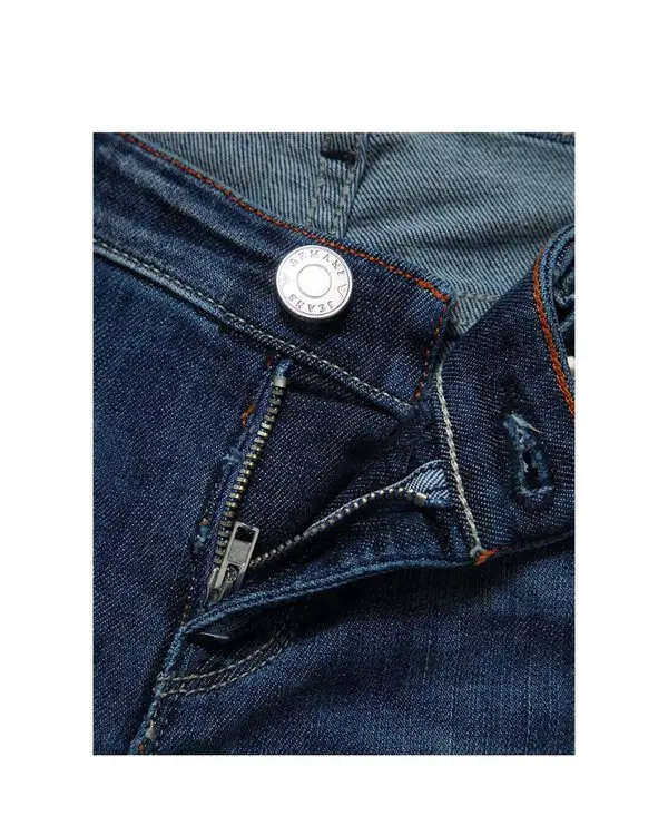 Emporio Armani Skinny Jeans With Distressed Details