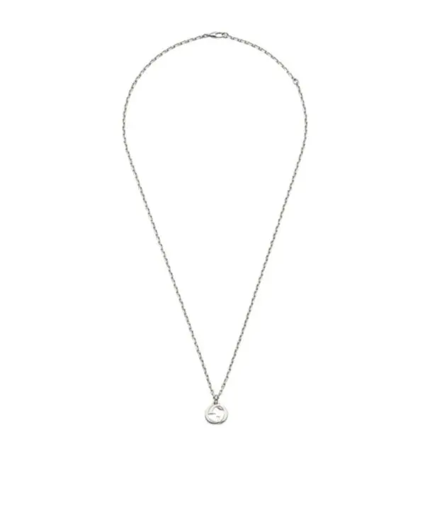 Gucci Interlocking Chain Necklace - Gray