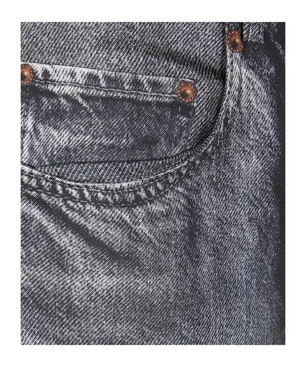 PIERRE-LOUIS MASCIA Belted Waist Denim Trousers - Gray