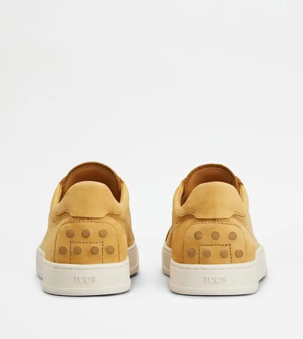 TOD'S Logo Stamped Lace-up Sneakers - Yellow
