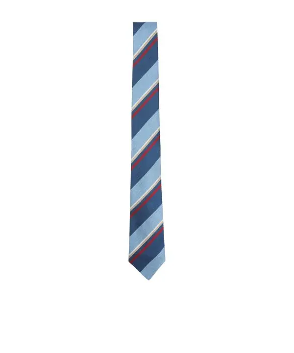 Paul Smith Striped Neck Tie - Blue