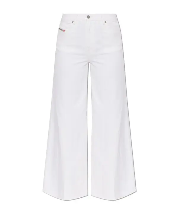 DIESEL® D-akemi Pleated Flared Jeans