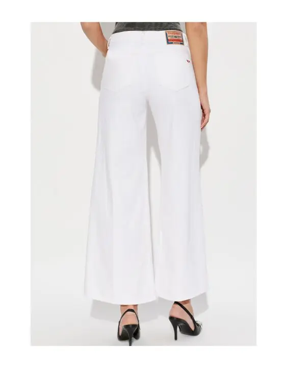 DIESEL® D-akemi Pleated Flared Jeans