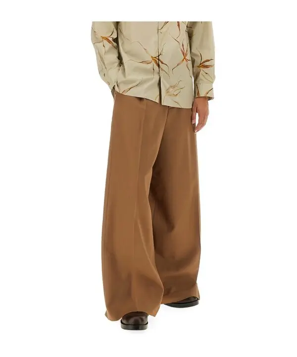 Dries Van Noten Pleated Straight-leg Trousers