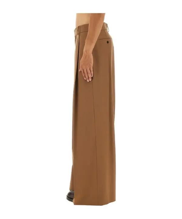 Dries Van Noten Pleated Straight-leg Trousers