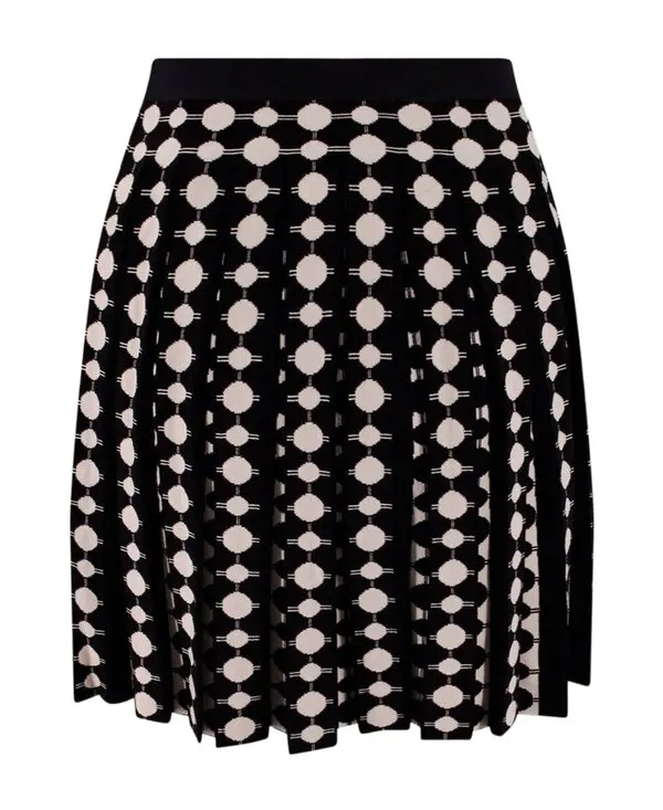 Tory Burch All-over Geometric Pattern Pleated Skirt