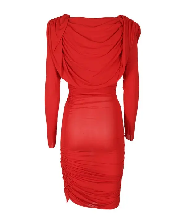 Giuseppe Di Morabito Cowl Neck Ruched Minidress