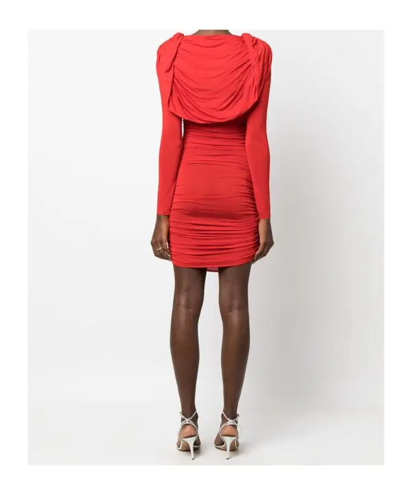 Giuseppe Di Morabito Cowl Neck Ruched Minidress