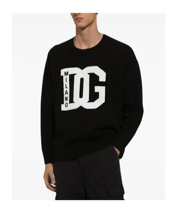 Dolce & Gabbana Dg Logo Embroidered Crewneck Jumper