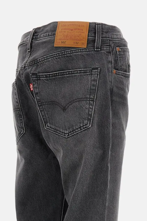 LEVI'S 501 Selvedge Five-pocket Cotton Jeans - Black