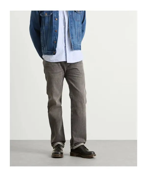 LEVI'S 501 Selvedge Five-pocket Cotton Jeans - Black