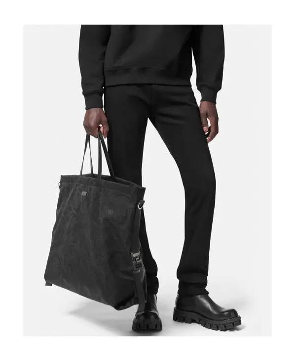Versace Logo-patch Tote Bag