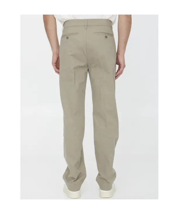 AMI Paris Straight-leg Trousers - Nude