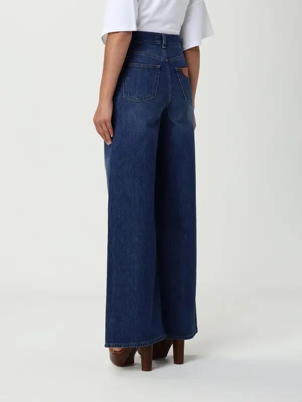 Chloé Logo Patch Wide-leg Jeans