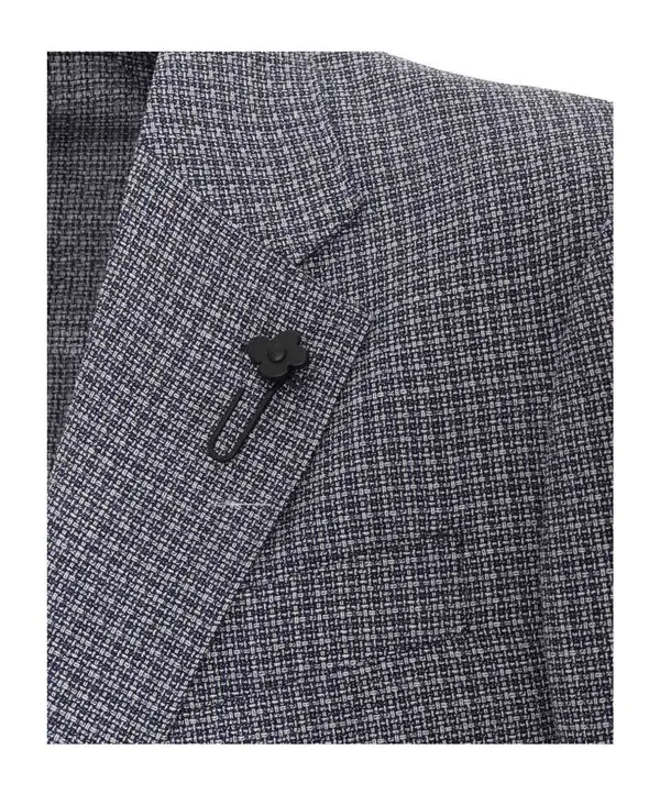 LARDINI Single-breasted Tailored Blazer - Gray