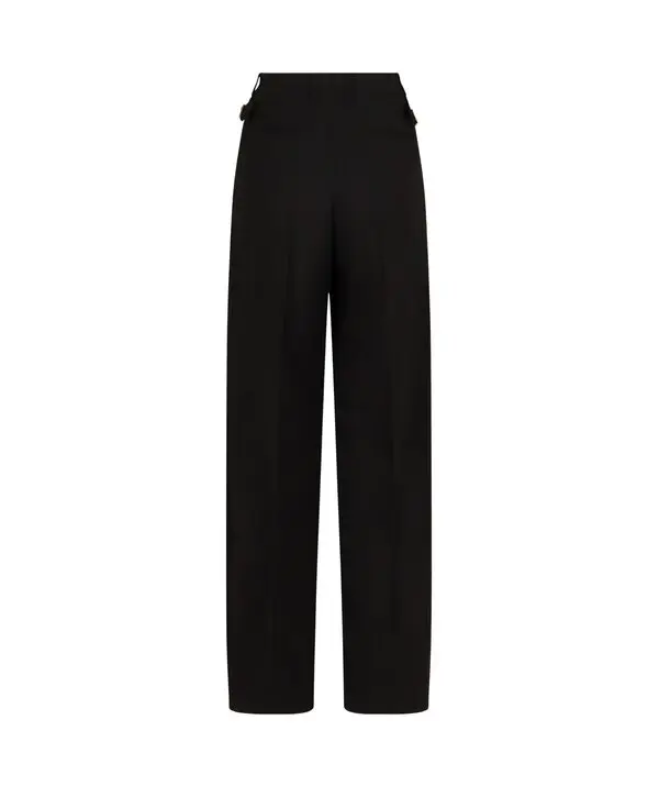 PT TORINO Virgin Wool Dress Trousers - Black