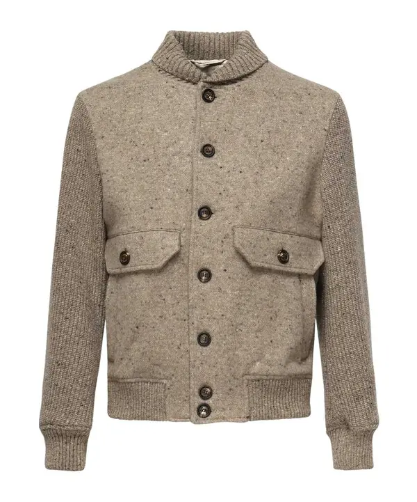 Eleventy Ribbed Cuff Jacket