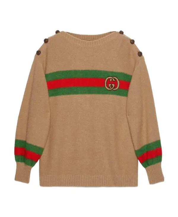 Gucci Interlocking G Jumper - Brown