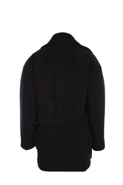 Saint Laurent Zip-up Belted Coat
