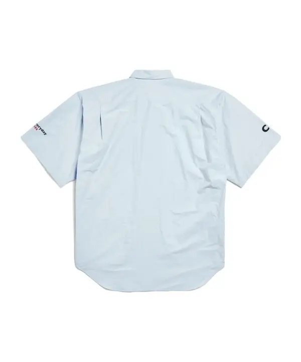 Balenciaga Ceo Uniform Logo Short-sleeved Oversized Shirt