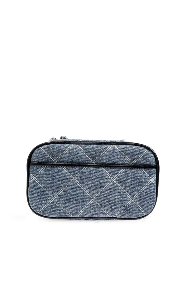 Marc Jacobs Quilted Denim Softshot Bag - Gray