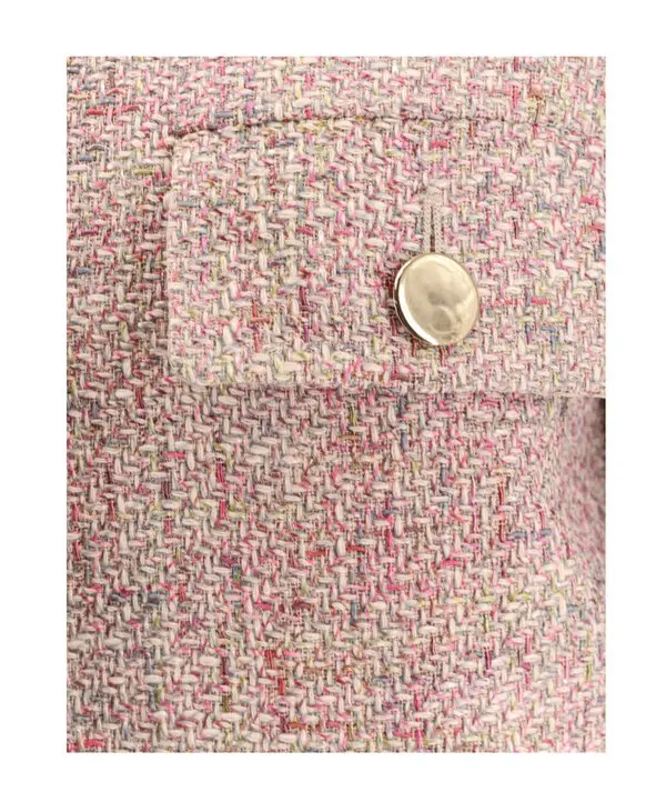 LARDINI Bouclé Tweed Jacket With Button Detail