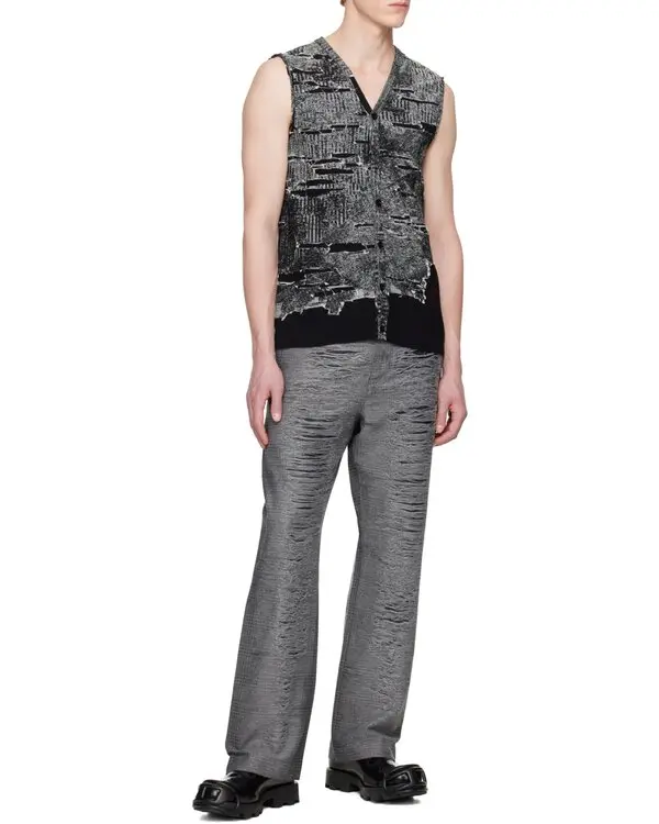 DIESEL® Distressed Plaid Trousers