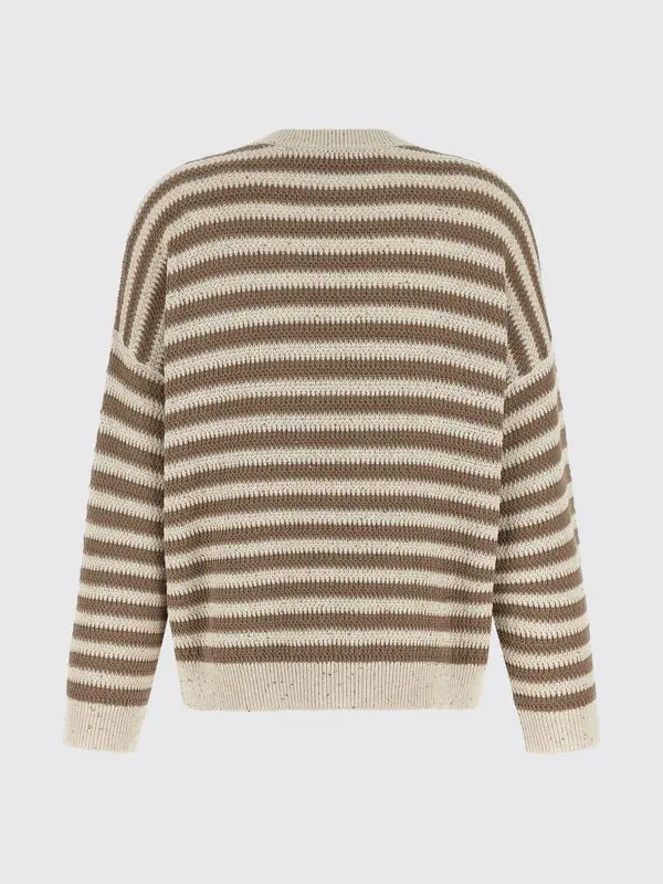 Brunello Cucinelli Striped Crew Neck Pullover - No