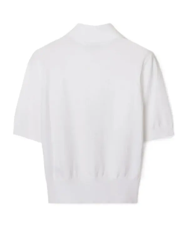 Burberry Knitted Short Sleeve Polo Top