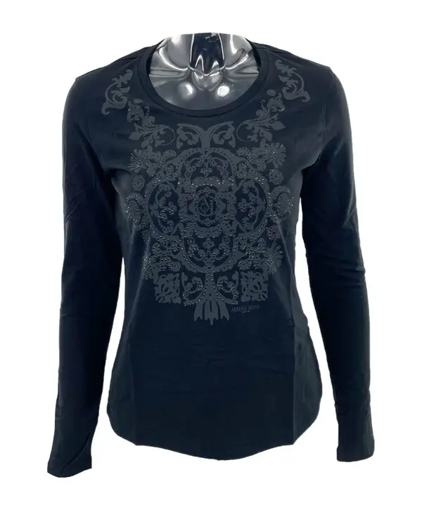 Emporio Armani Embellished Long-sleeve T-shirt