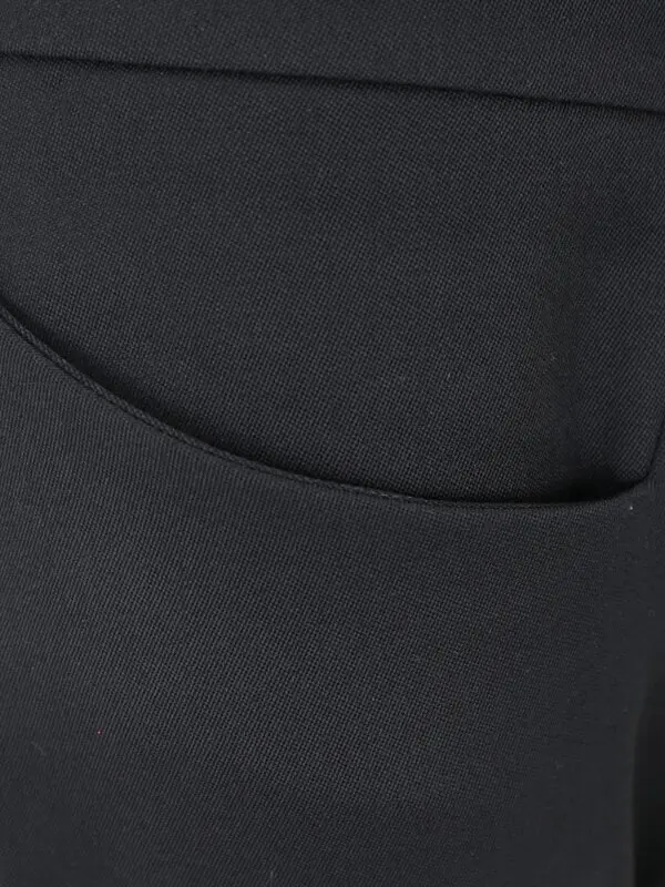 TOM FORD High-waisted Flared Leg Trousers - Black