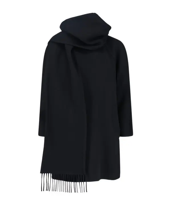 Balenciaga Scarf Detailed Coat