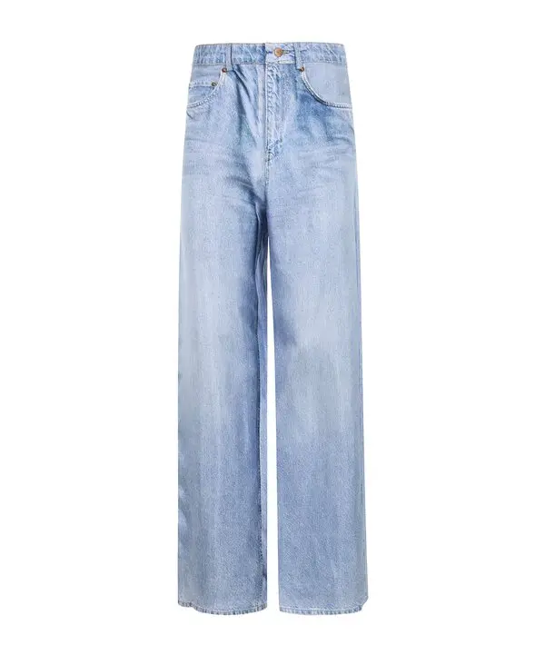 PIERRE-LOUIS MASCIA Wide-leg Casual Trousers - Blue