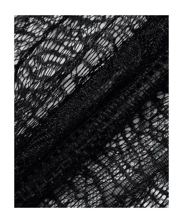 Alberta Ferretti Long Sleeve Lace Dress With Tie Detail